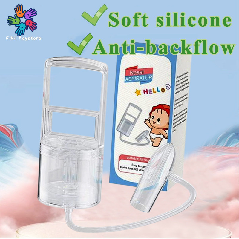 Toddlers Nasal Aspirator Hand Pull Nasal Cleaner Soft Silicone Anti ...