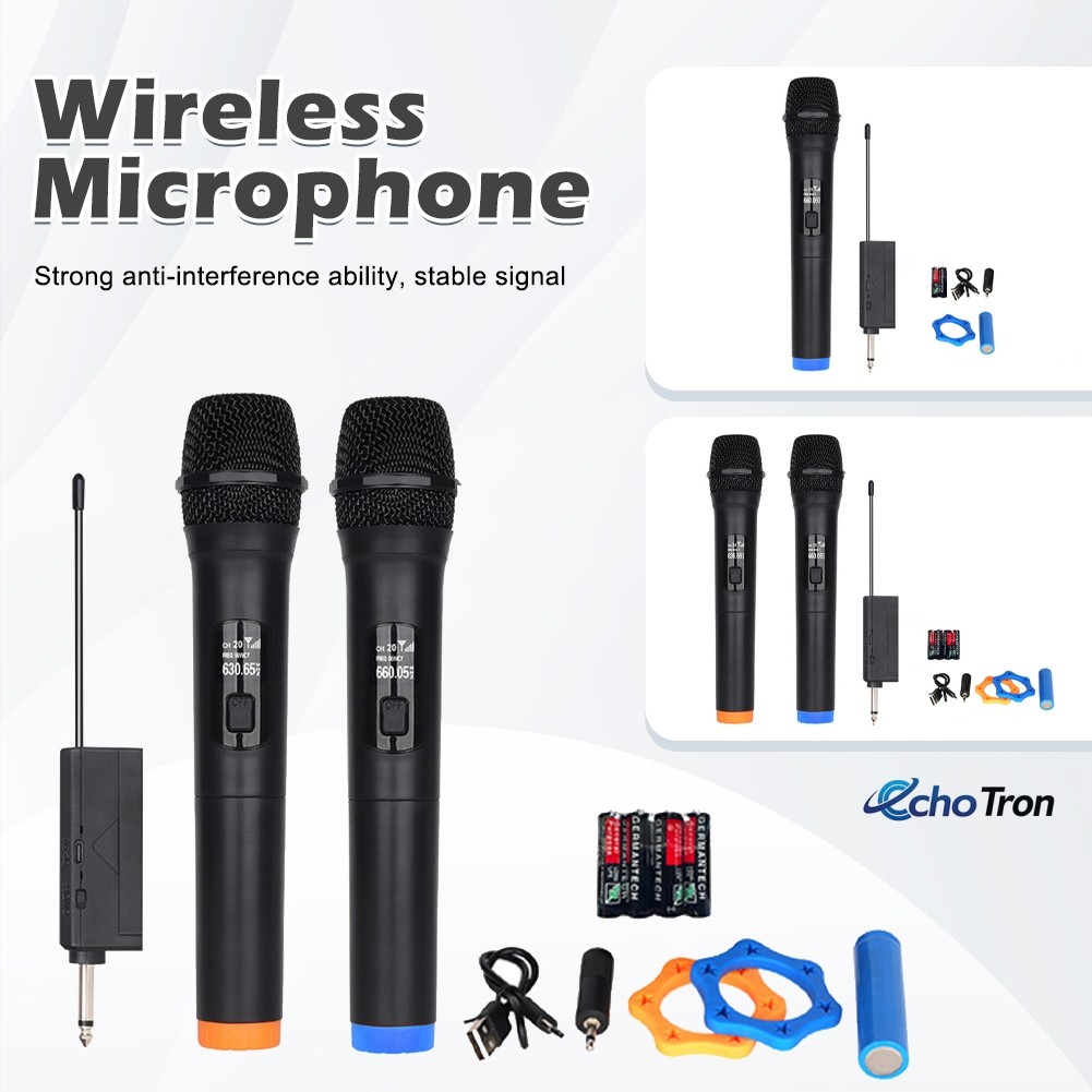 Wireless Microphone Handheld Rechargeable Dynamic Microphone ...