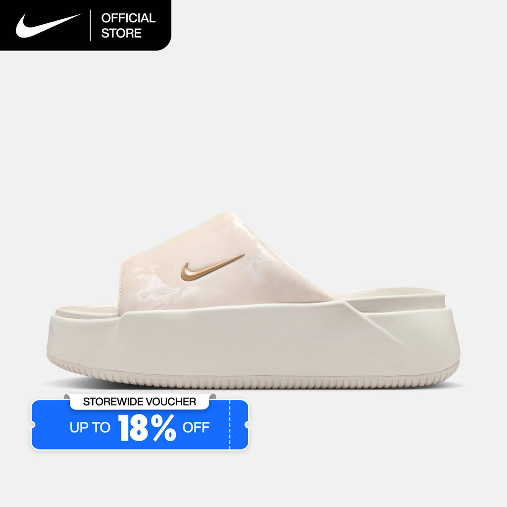 Nike Women's Calm Elevation Slides - Chalk [IO7838-101] | Shopee ...