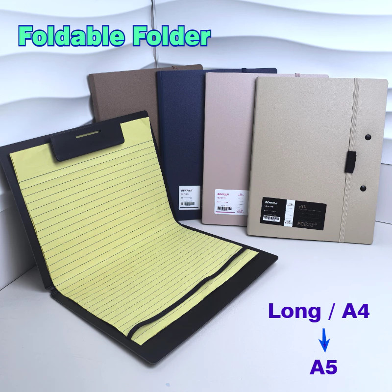 Foldable Clipboard Folder A4 To A5 Portable Clip Board Paper Storage ...
