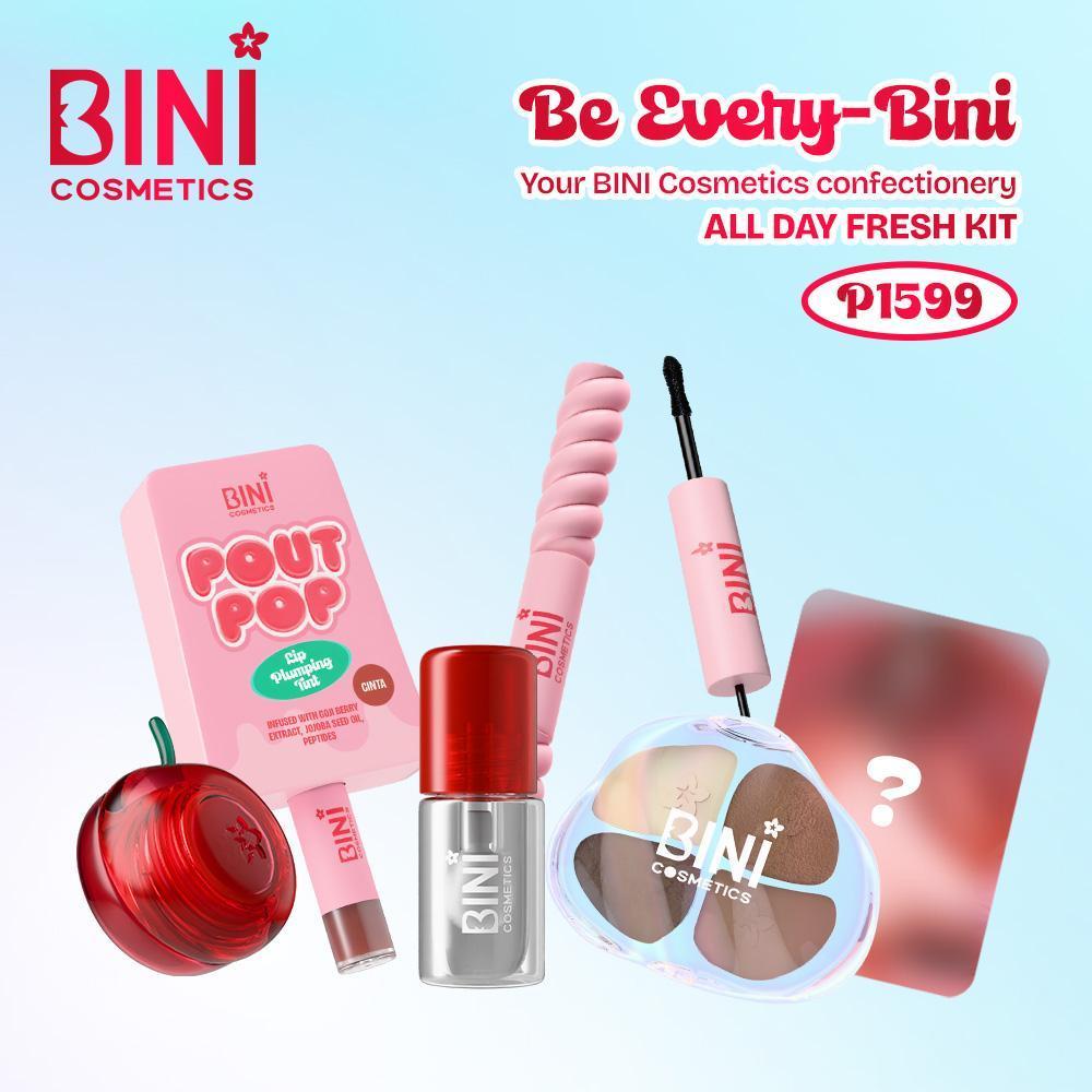 BINI Cosmetics All Day Fresh Kit [Eyeshadow, Lip Plumping Tint, Jelly ...