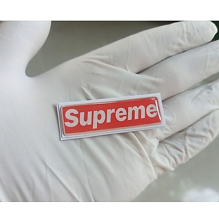 Supreme small stickers, flexible resin emblem stickers | Shopee Philippines
