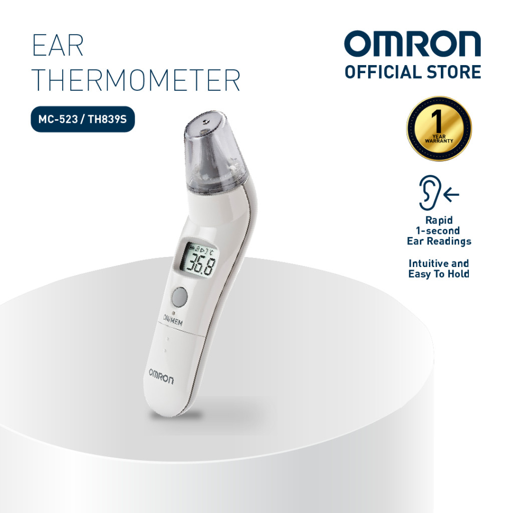 Omron TH839S Digital Ear Thermometer for Baby and Body Temperature ...