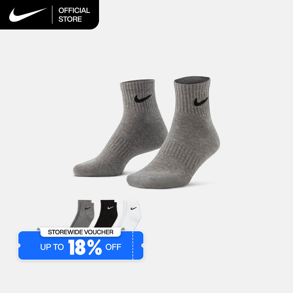 Nike Men's Everyday Cushioned Training Ankle Socks (3 Pairs) - Multi ...