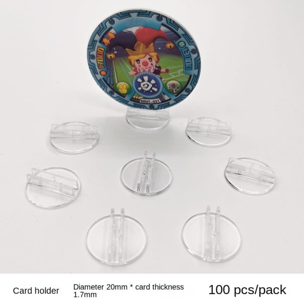 ADDO.PH 50/100pcs Transparent Plastic Stand, Props DIY 2mm Card Display ...