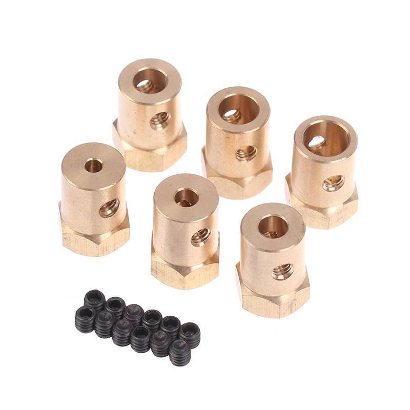 [DMT] 1Pc Wheel Hex Coupling Coupler With Screws Brass Sleeve Adapter ...