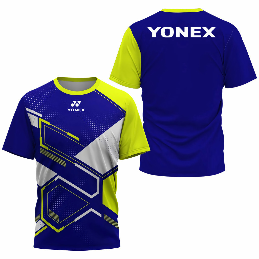 YONEX Tennis Short Sleeve, Striped Slim Fit Sports T-shirt Multiple ...