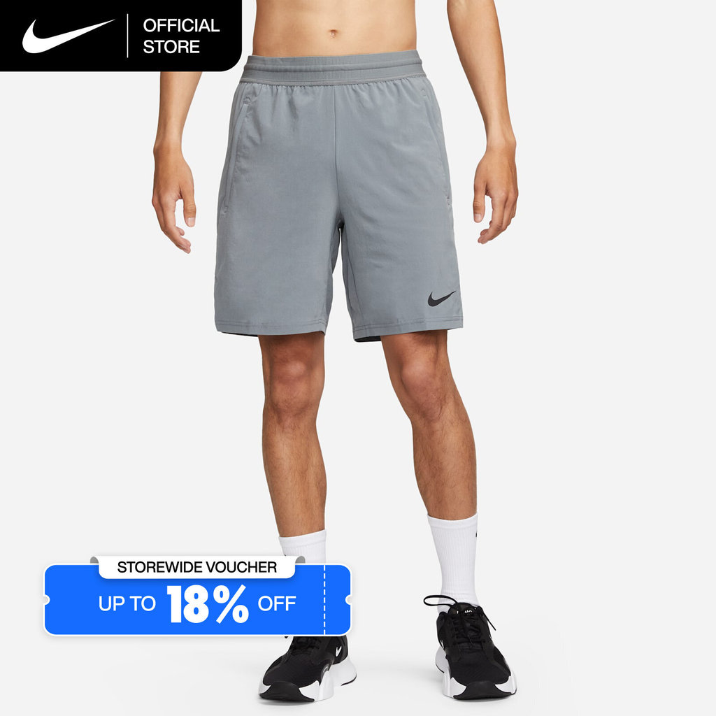 Nike Pro Dri-FIT Men's Flex Vent Max 8" Training Shorts - Smoke Grey ...