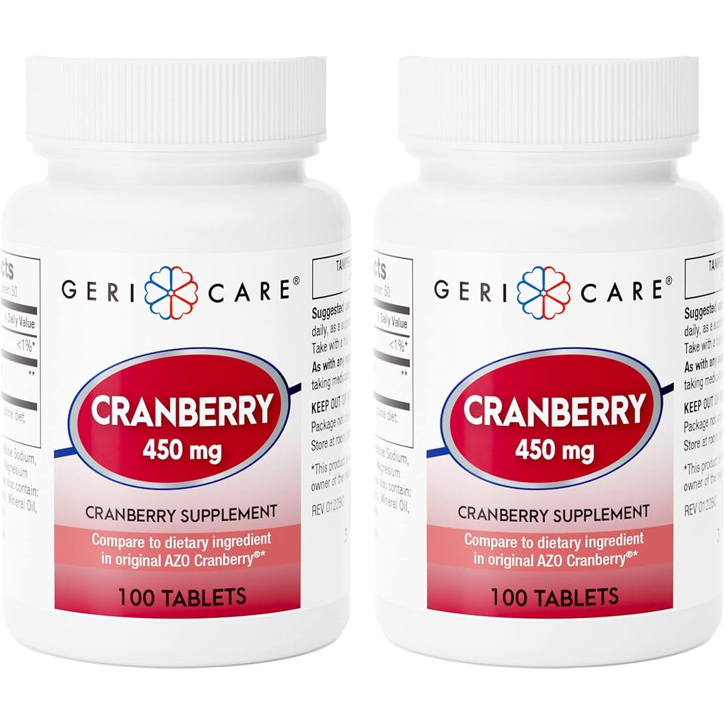 Highly Effective Cranberry Supplement - 450 mg pure cranberry tablets ...