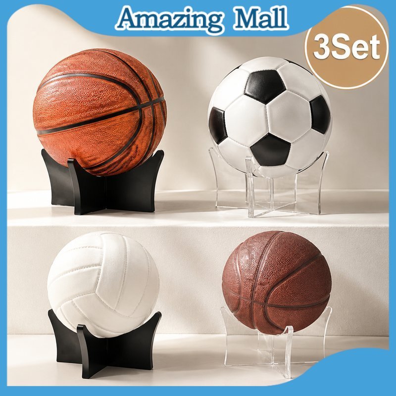 Basketball Ball Stand Football Display Holder Football Acrylic Ball ...
