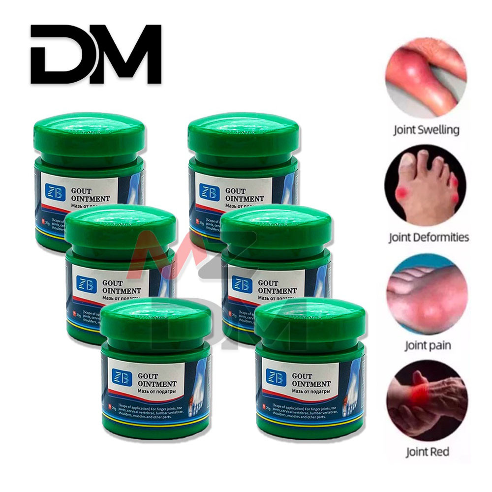 DM （ SET OF 6 ) Gout Ointment Hand Foot Thumb Arthritis Massage Cream ...