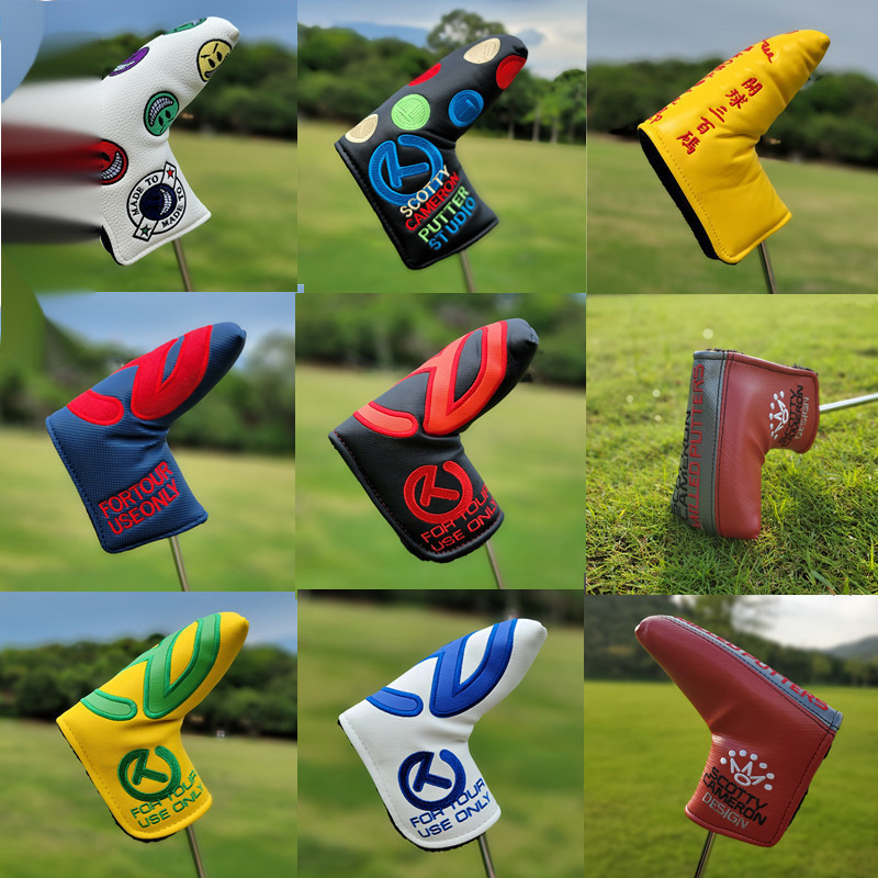 Universal Tate Straight Putter Grip Rod Head Cover Golf Club Protective ...