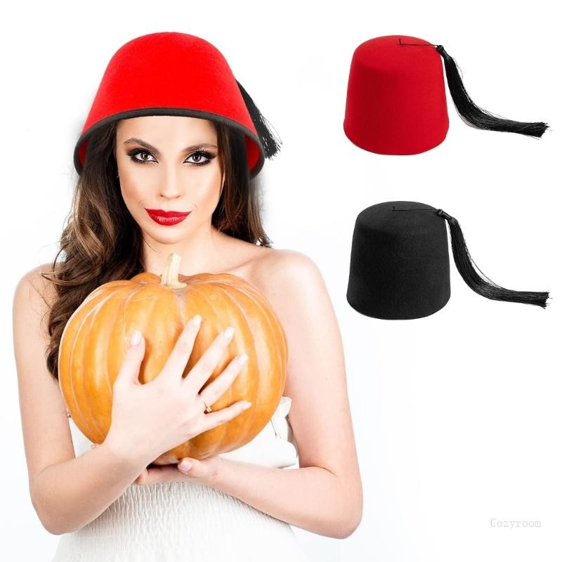 Crazy Turkish Hat Ottoman Felt Caps Men Fez Turkey Tradition Ethnic ...