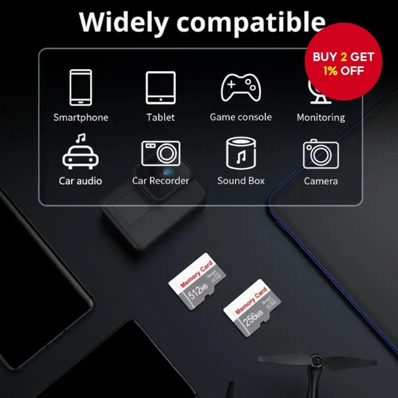 New Micro SD Card 128MB/256MB/512MB - TF Flash Card for Cameras, Car ...