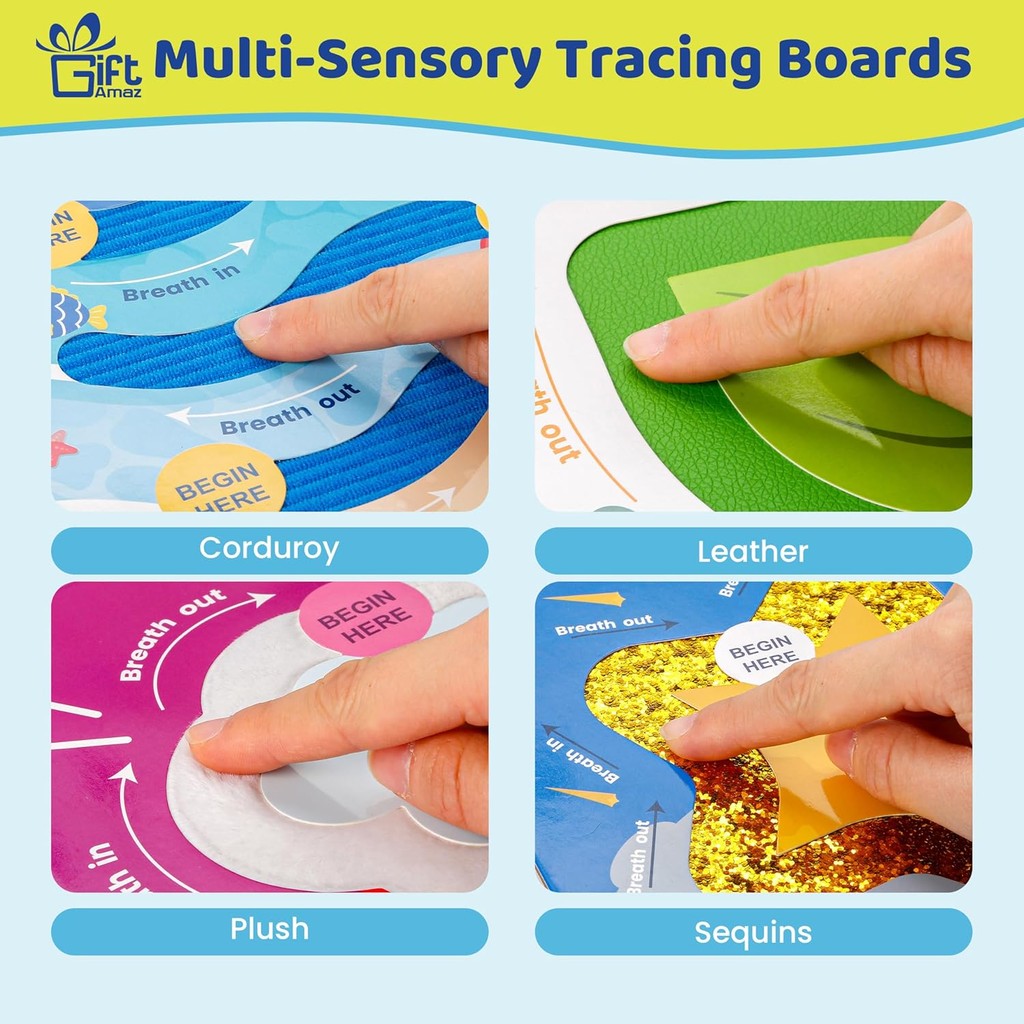 Multi-Sensory Mindful Maze Boards, Textured Sensory Calming Toys for ...
