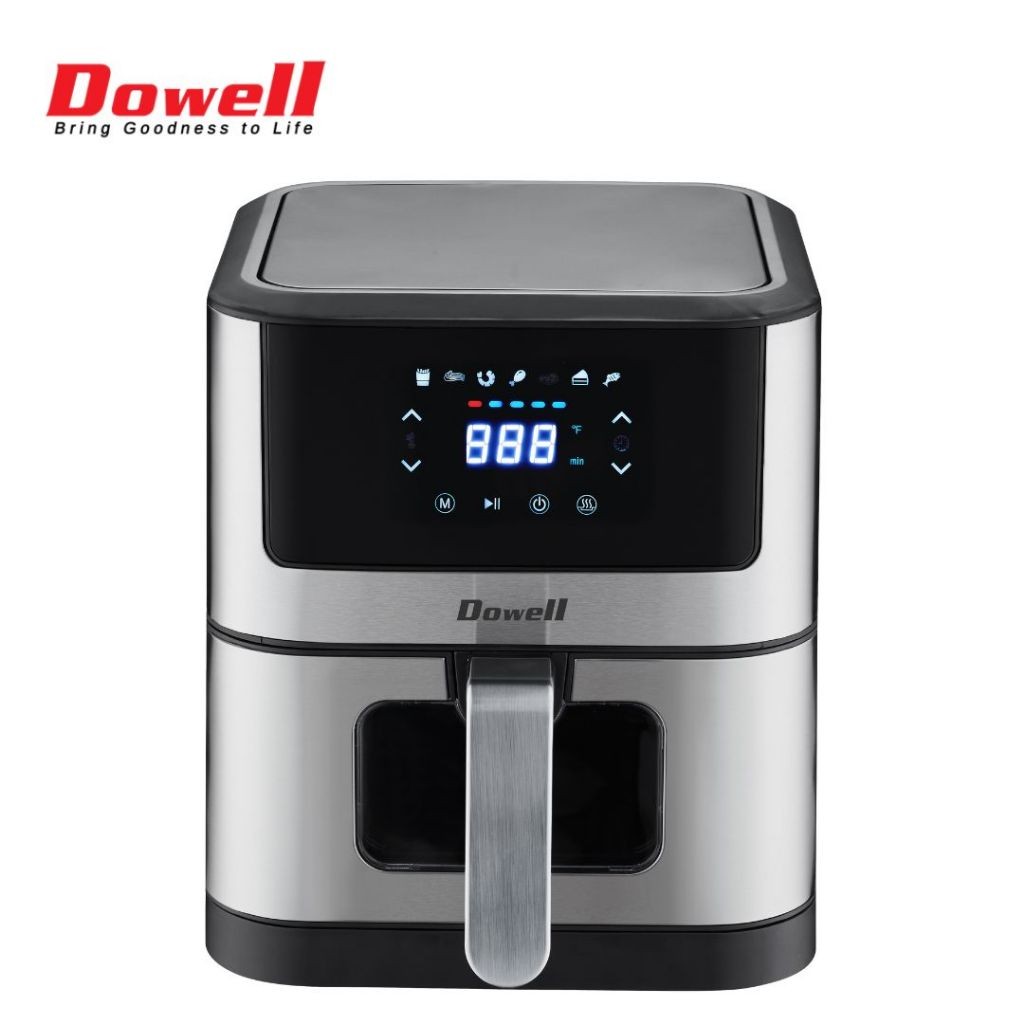 Dowell Air Fryer I 6 Liter Digital Touch Transparent Window AF-6DW ...