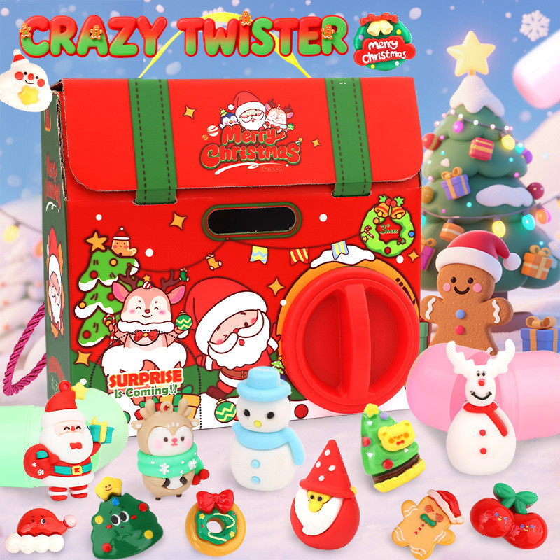 Christmas Twist Egg Machine Santa Claus Twist Egg Backpack Capsule ...
