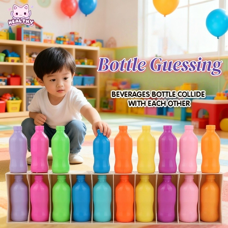Kids Memory Pairing Game Guessing Bottle Color Sorting Educational Toy ...