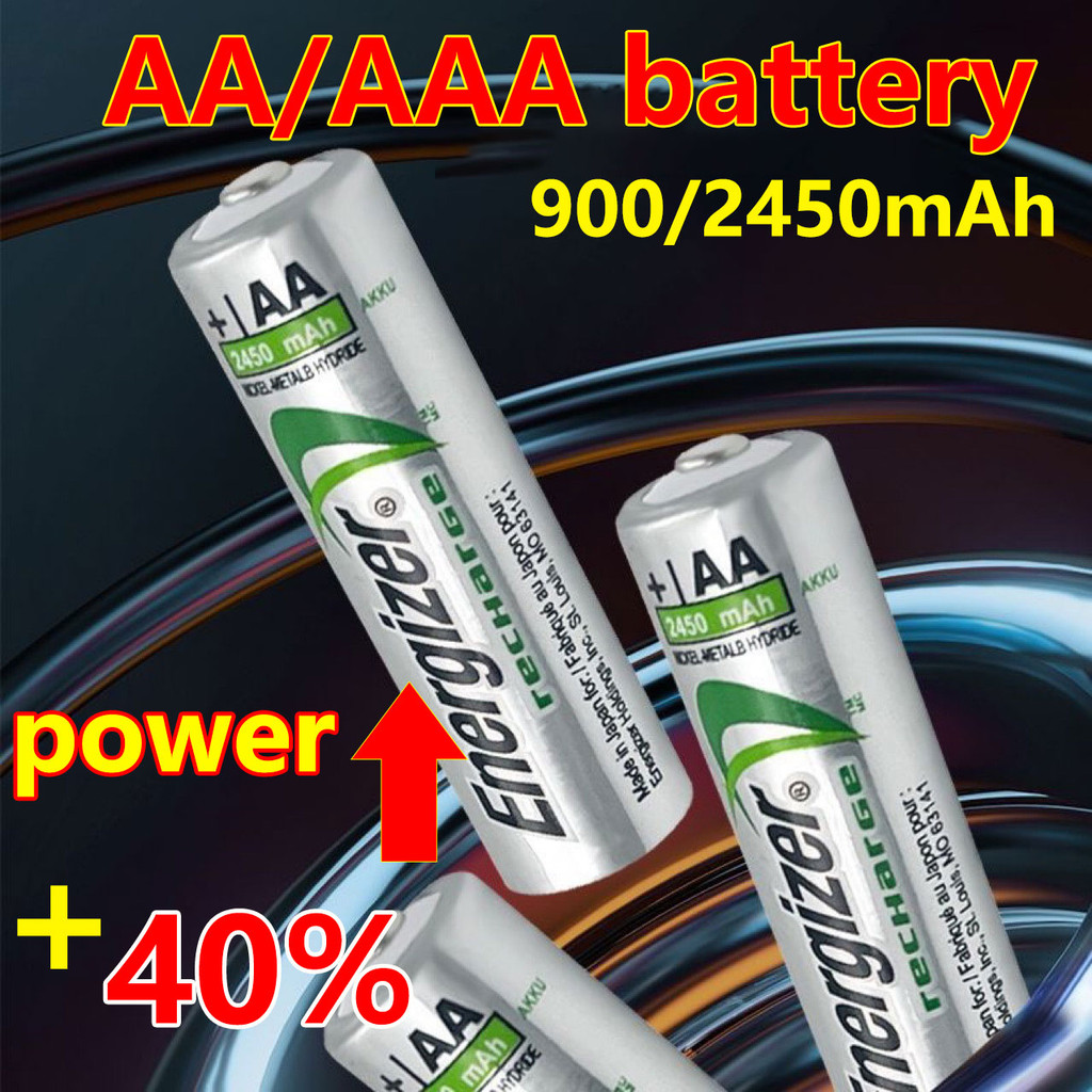 100% Original AA/AAA Battery Rechargeable 1.2v 2450mAh/900mAhsafe and ...