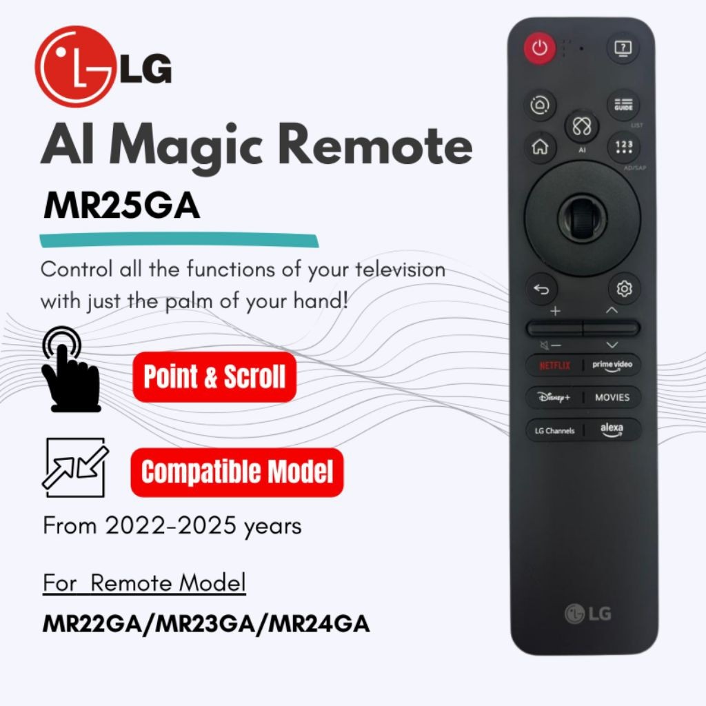 Genuine New AI Voice/Mouse Magic Remote Control LG Smart TV AI Function ...