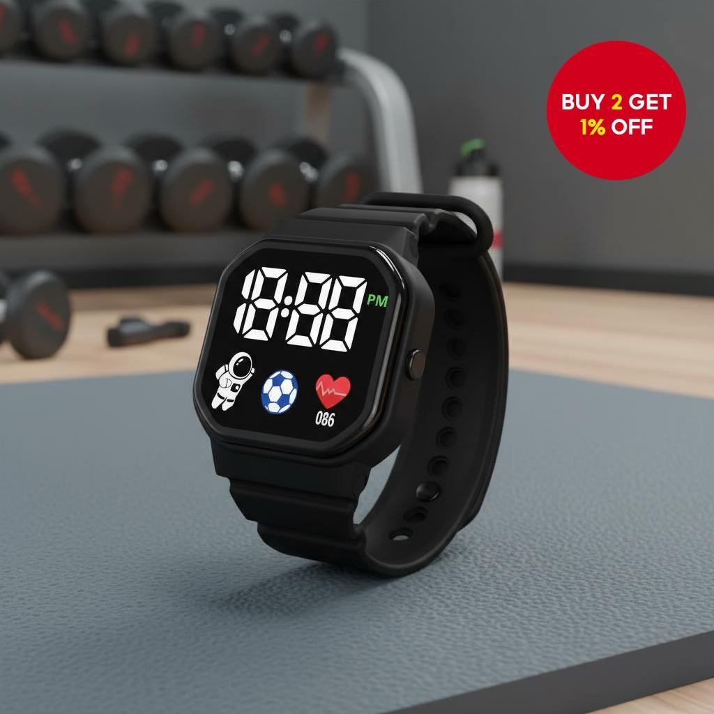 Smart Watch for Students and Sports in Korean Macaron Color Waterproof ...