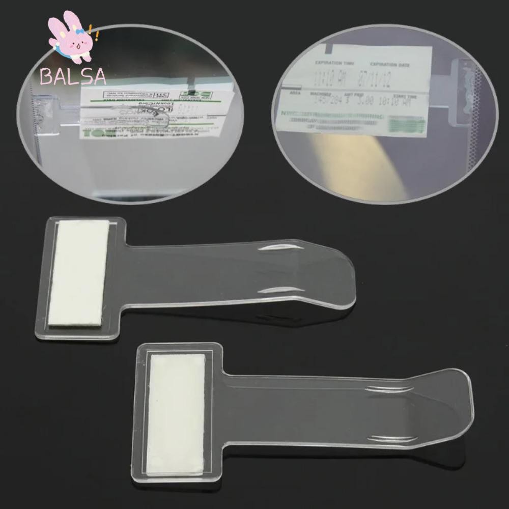 BALSA Ticket Permit Holder, Plastic Window Kit Car Parking Ticket Clip ...