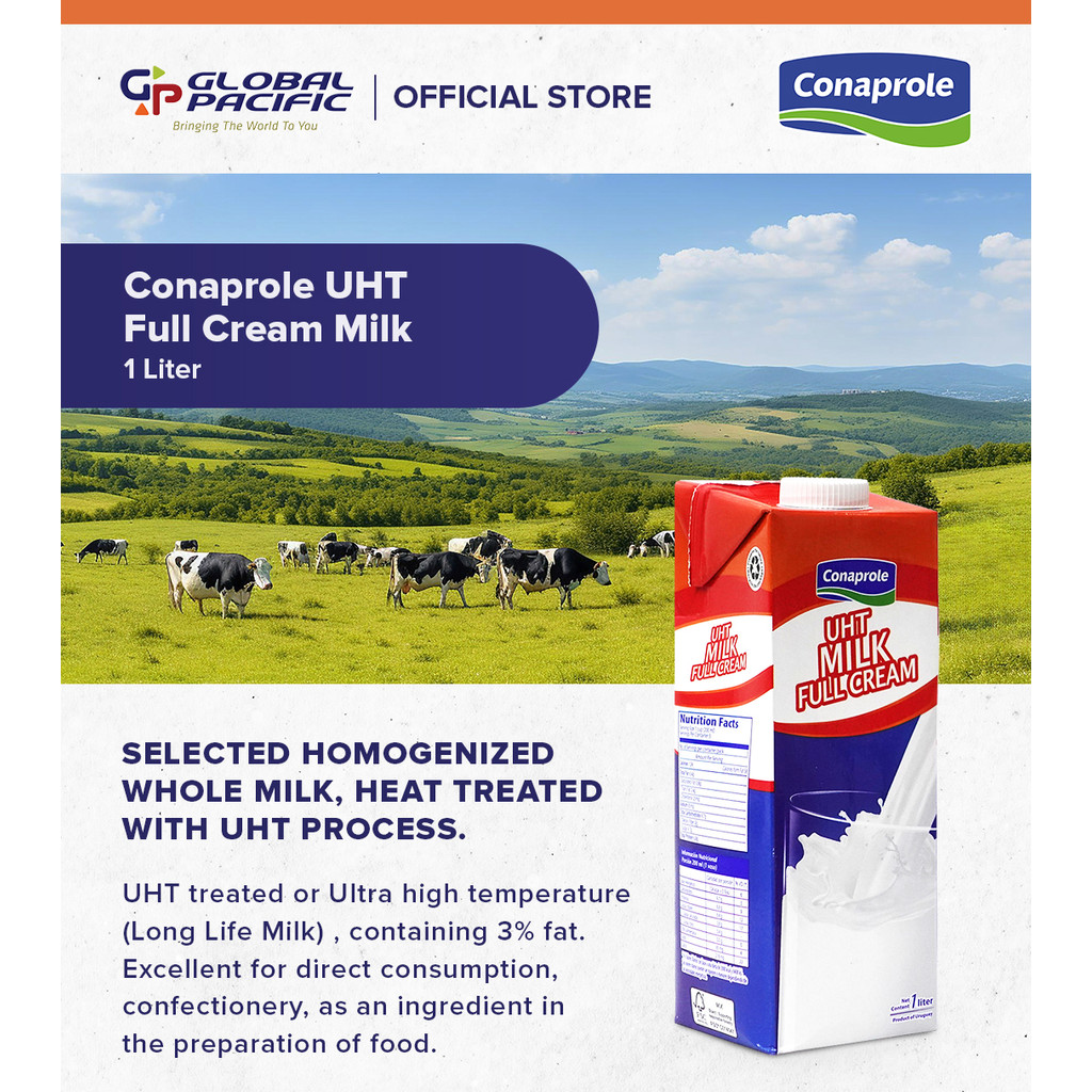 CONAPROLE UHT FULL CREAM MILK 1L SET OF 6 | Shopee Philippines