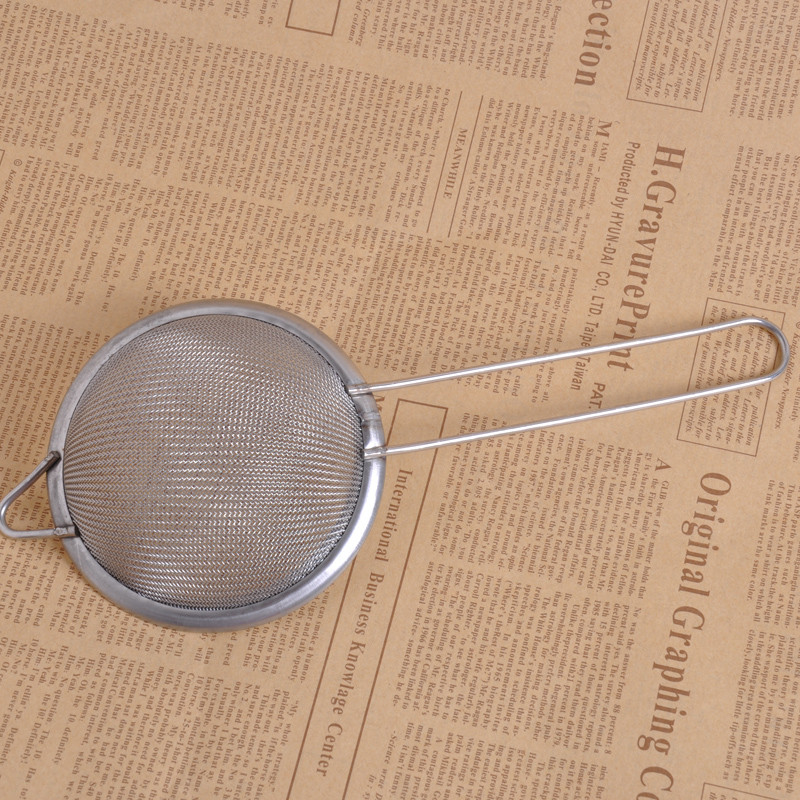 Stainless Steel Flour Sieve with Handle/Oil Grid/Cocoa Powder Sieve/Oil ...