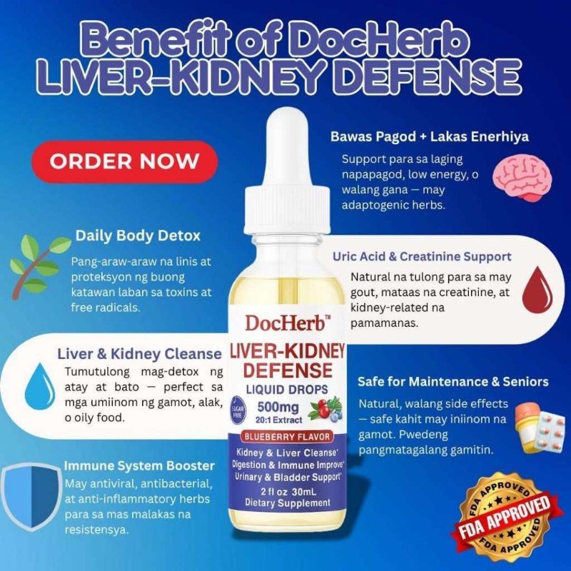 DocHerb LIVER -KIDNEY DEFENSE LIQUID DROPS 500MG K idney and Liver ...
