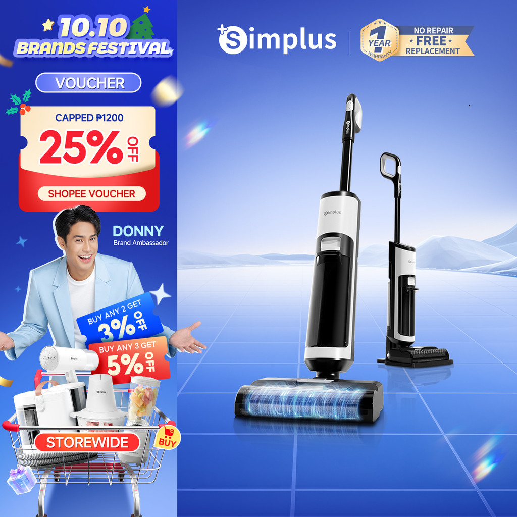 Simplus Wet & Dry Vacuum Cleaner Cordless Vacuum Cleaner 2 in 1 ...