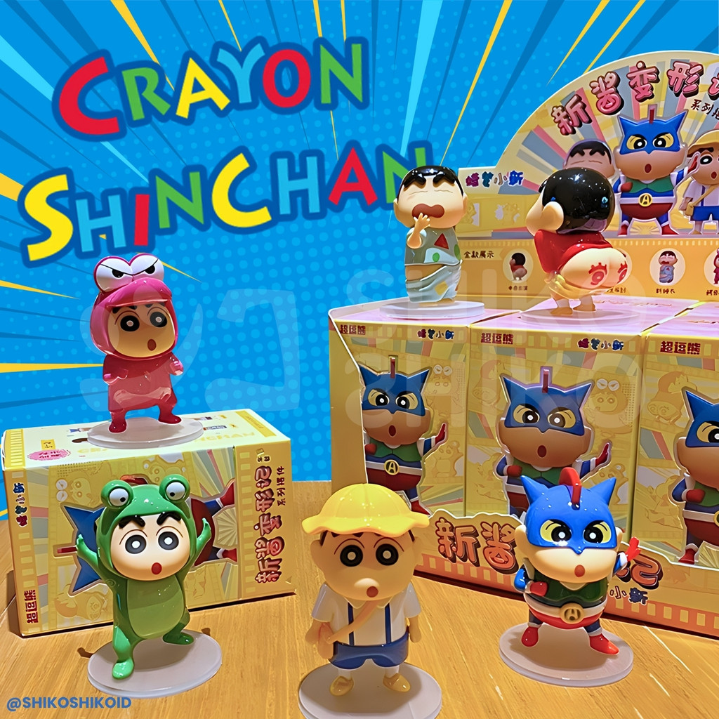 FDMsc Car Dashboard Figure Shinchan Set Crayon Shin Chan Masked Hero ...