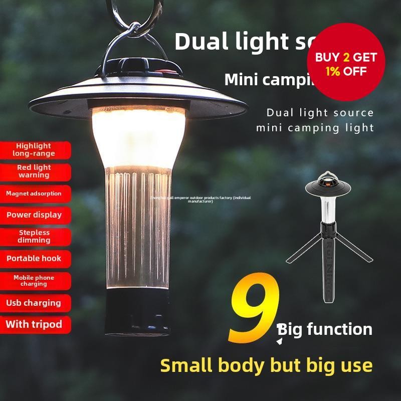 Multi-Function Hanging Tent Light, LED Rechargeable Outdoor Camping ...