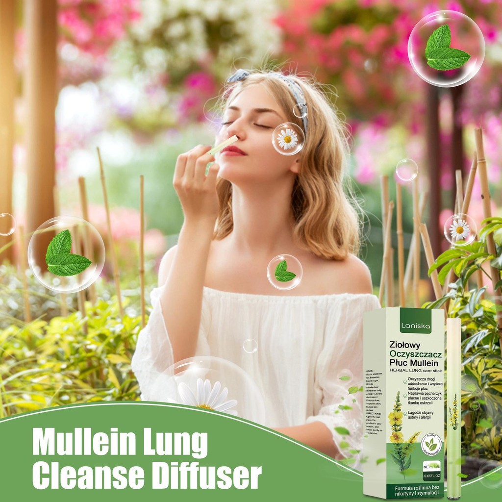 Mullein Lung Diffuser Lung Health Air Inhaler Breath Care Cleansing ...