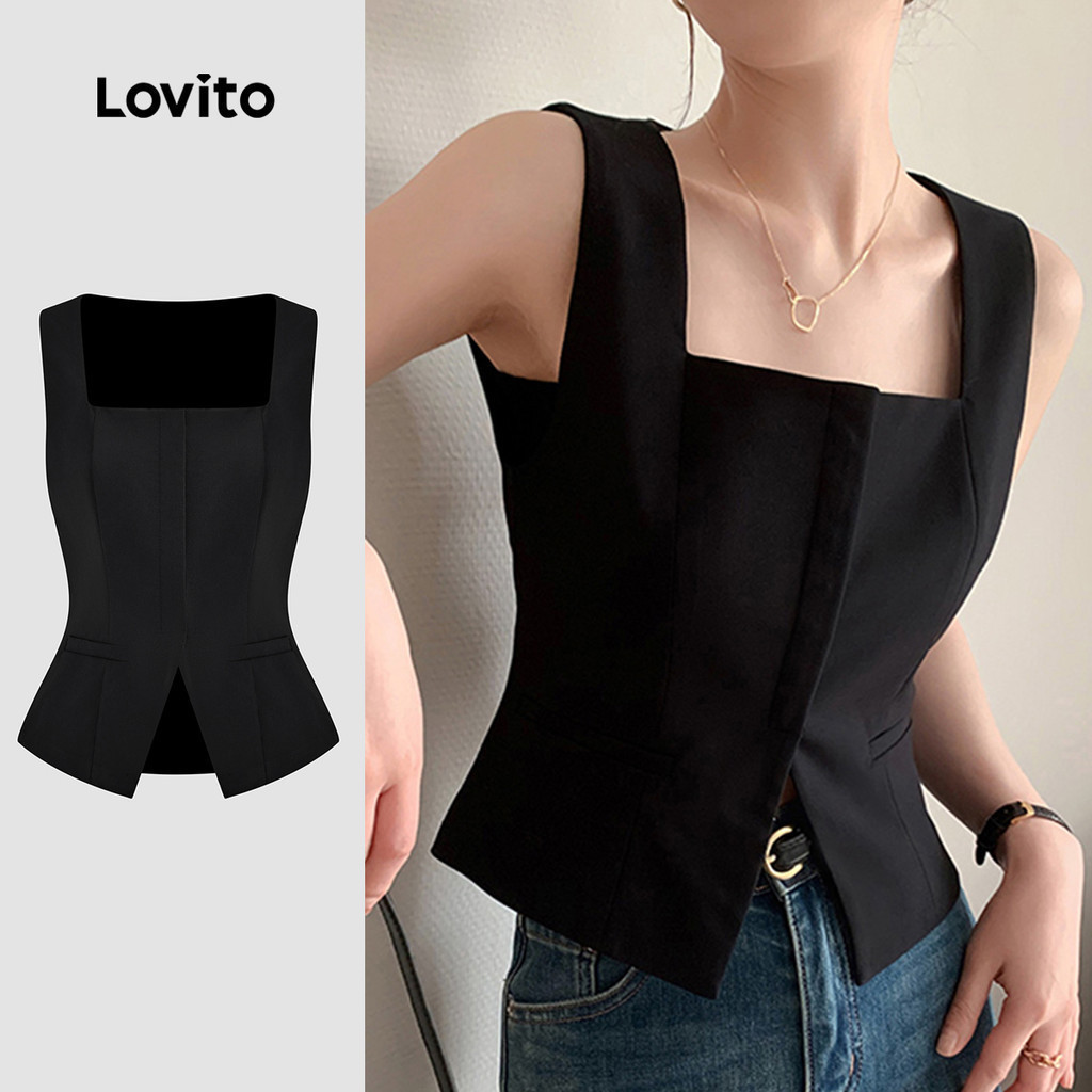 Lovito Elegant Top Cold Shoulder Summer/Spring Tank Top for Women ...