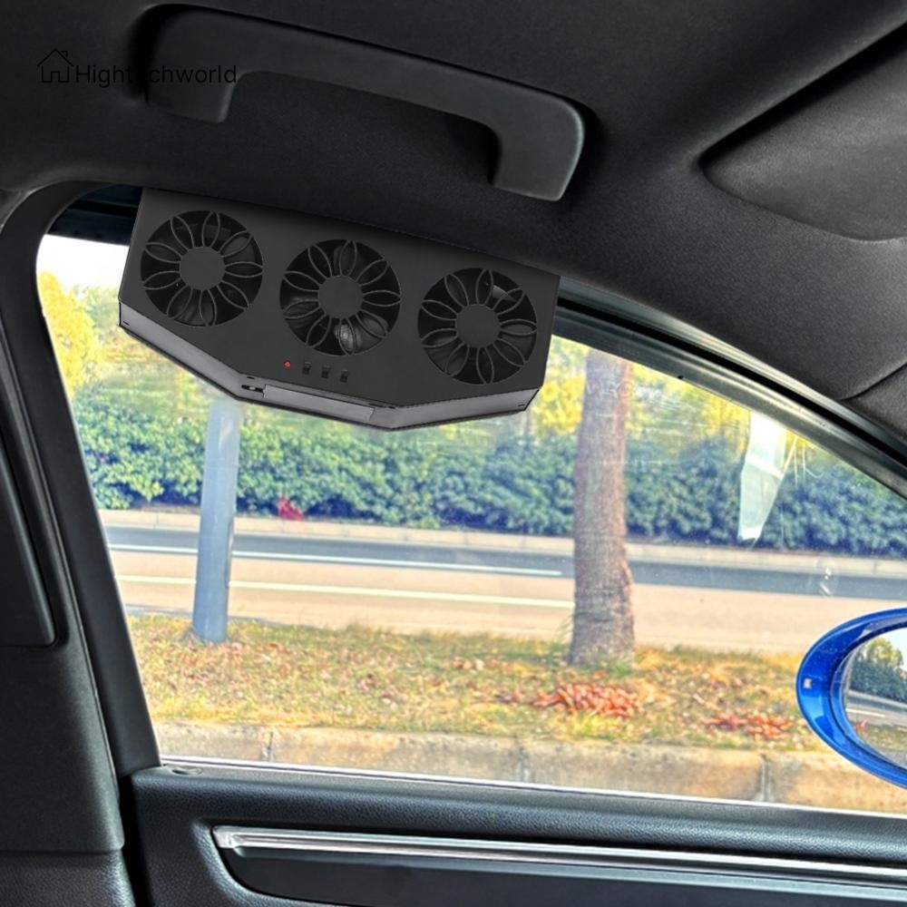 Solar Powered Car Radiator Cooling Fan Eliminate Peculiar Smell Car ...