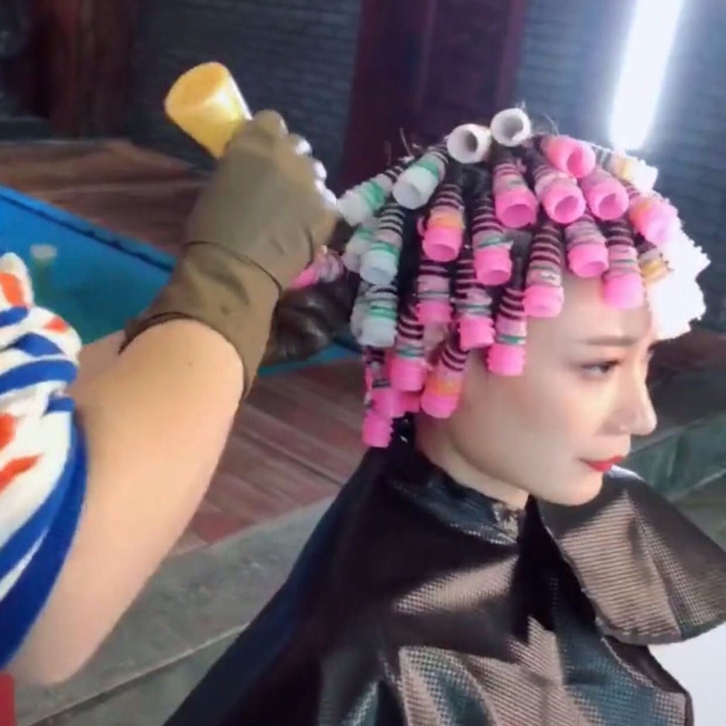 Angel Baby Perm Bar Screw Perm Barber Shop Perm Curly Long Hair Spiral ...