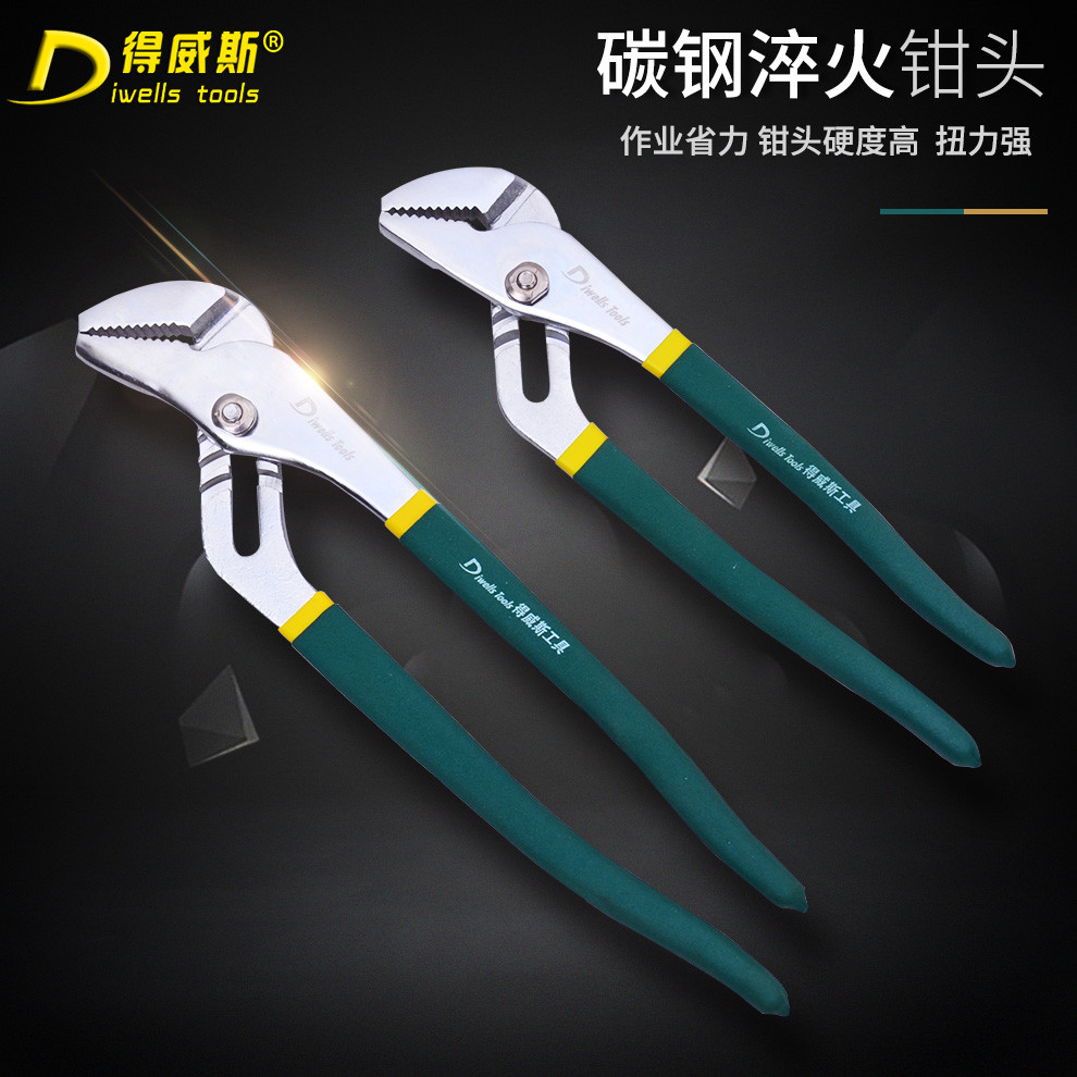 DeWiss Plastic Handle Two-Color Water Pump Wrench Water Pipe Wrench ...