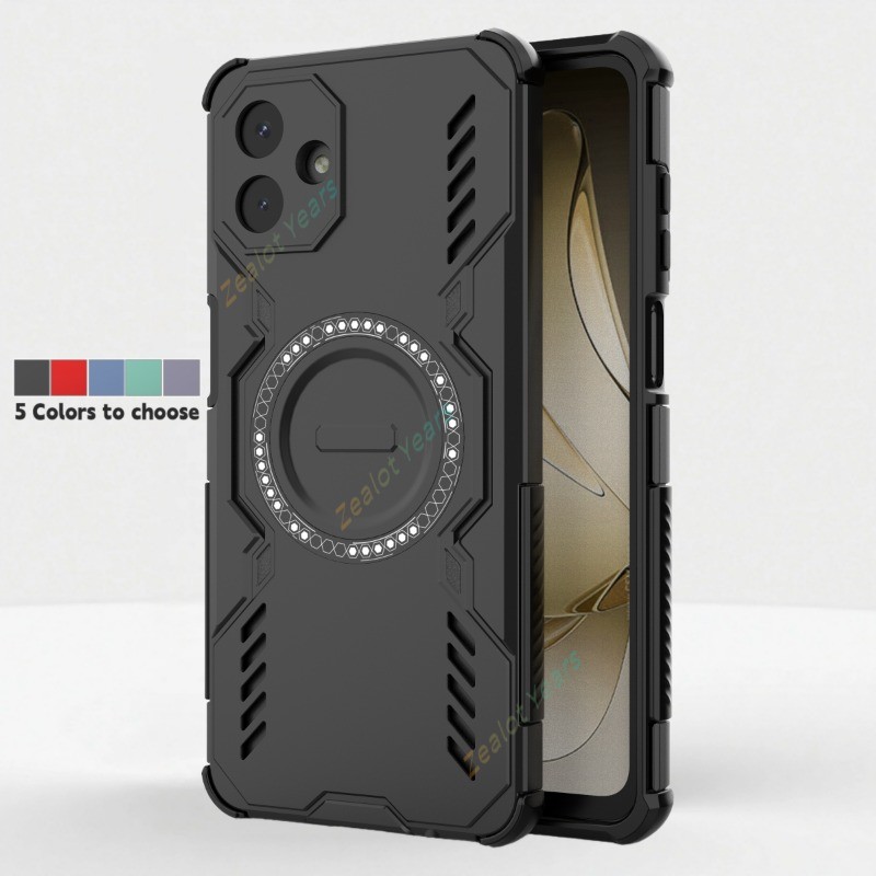 Casing for Samsung Galaxy A07 A06 4G Luxury Magnetic Shockproof Phone ...