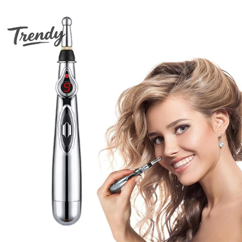 [Trendy] Electronic Acupuncture Point Massage Pen Multi-Function Meridian Press Energy Therapy ...