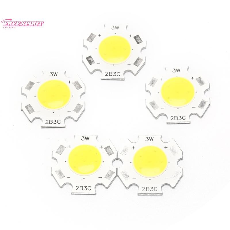 New 5pcs 3W COB LED Chips LED Strip Bar Light Bulb Lamp Flood Light DC9 ...