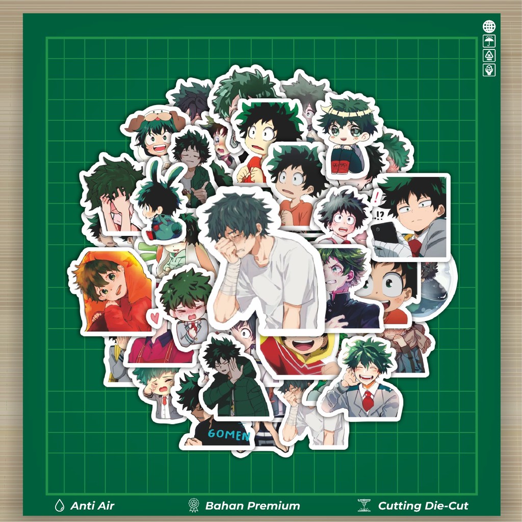 HOT 50 PCS Anime Stickers My Hero Academia Japan Anime Deku Version ...