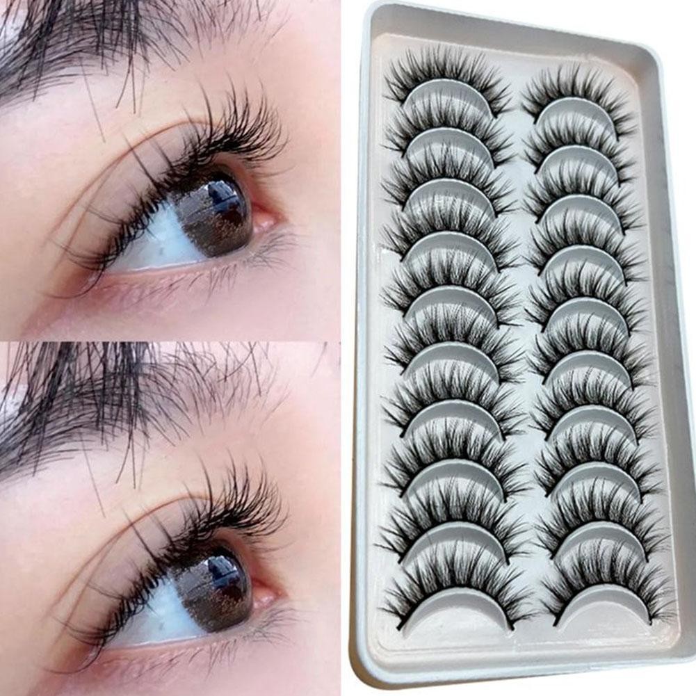 False Eyelash Natural Eyelash Extensions Soft Wispy Eyelashes Look ...