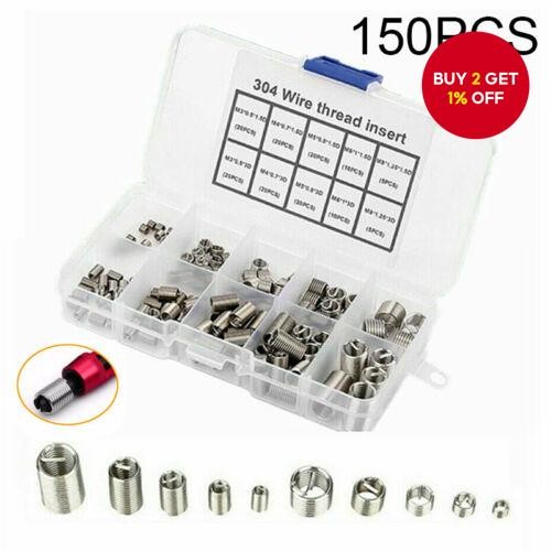 M3-M8 Threaded Inserts Kit 150pcs Reinforced Vibration-Proof Thread ...