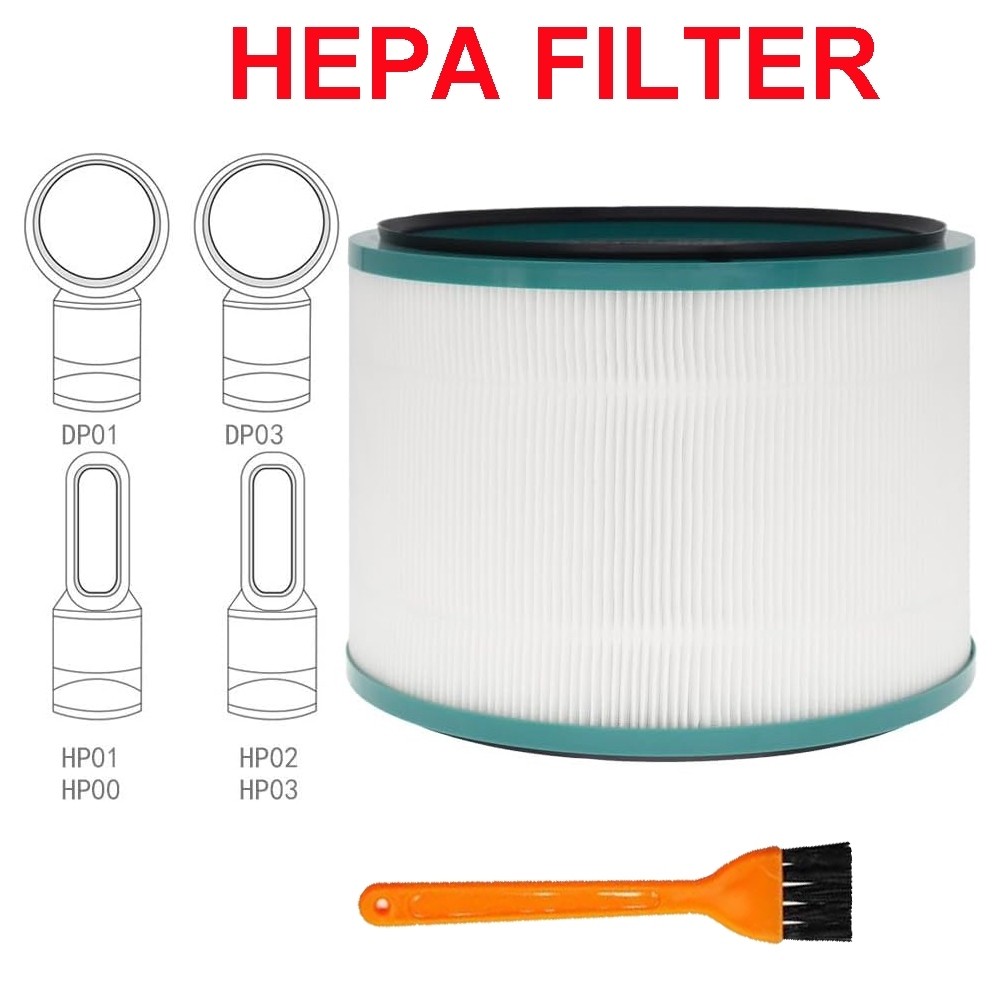 2 Pack Replacement Filter for Dyson HP00 HP01 HP02 HP03 DP01 DP02 Desk Air Purifiers. Compare to ...