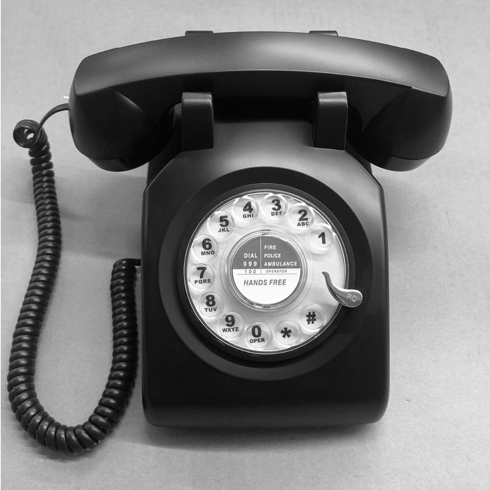 Rotary Dial Phone 1960s Vintage Corded Phone Redial Button Old ...