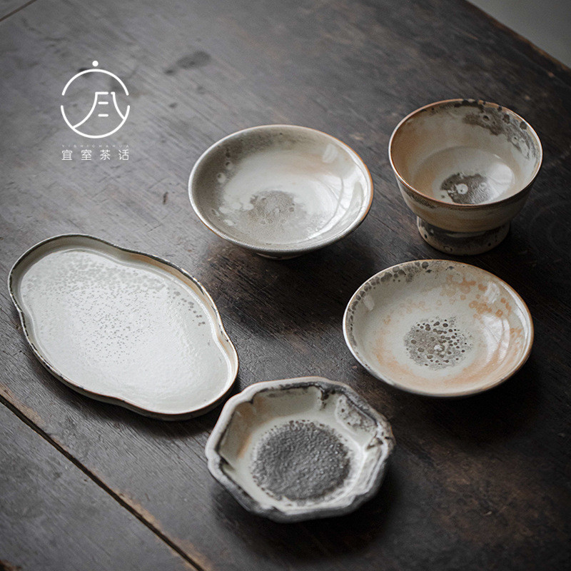Yishi Tea Ink Wood-fired Kiln Change Pot Cheng Dry Brewing Plate Kung ...