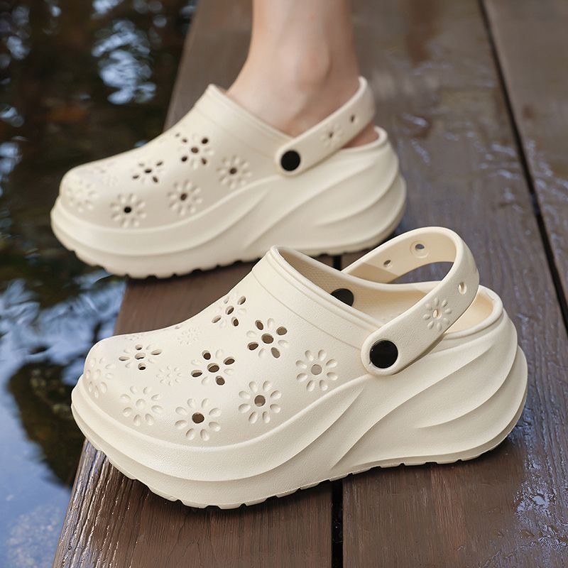 Calorie Clogs Anti-slip Lightweight Sandals 7.0CM Soft Comfortable Out ...