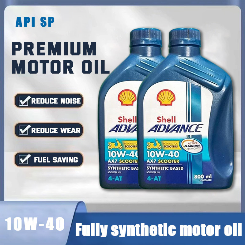 Shell Advance AX7 10W-40 Motorcycle Oil 800mL – Optimal Performance for ...