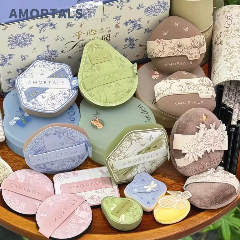 AMORTALS Powder Puff Garden Series Powder Puff Soft And Flawless ...