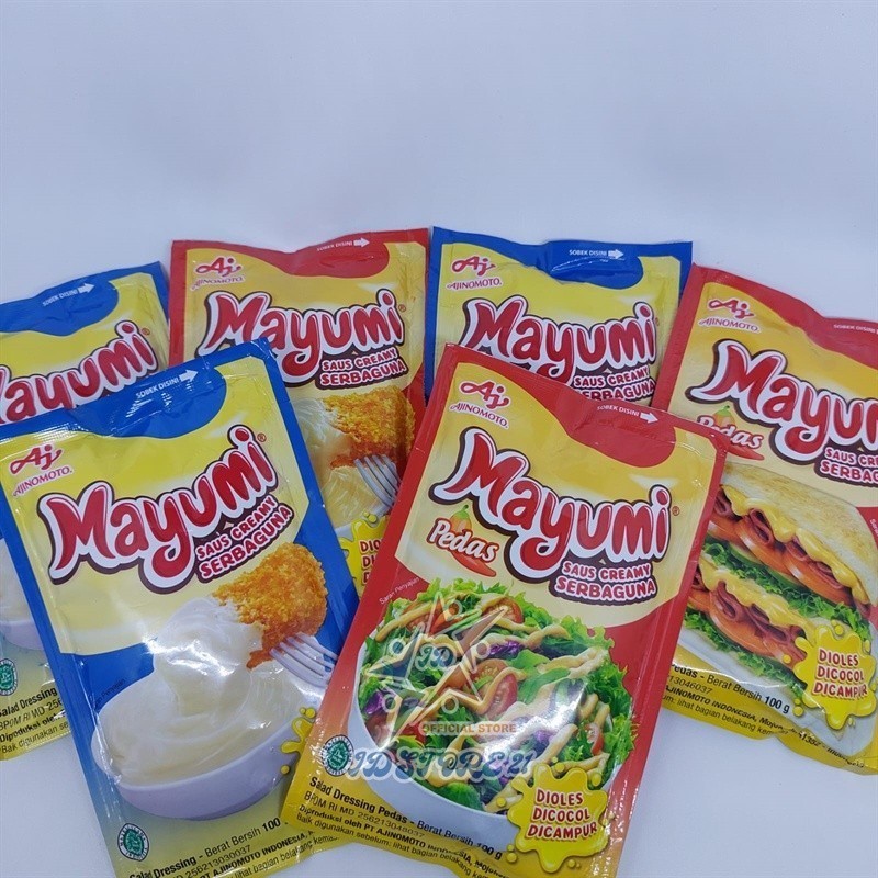 All Variants - Mayumi Original Spicy Mayo Sauce Sachet 100g Mayonnaise ...